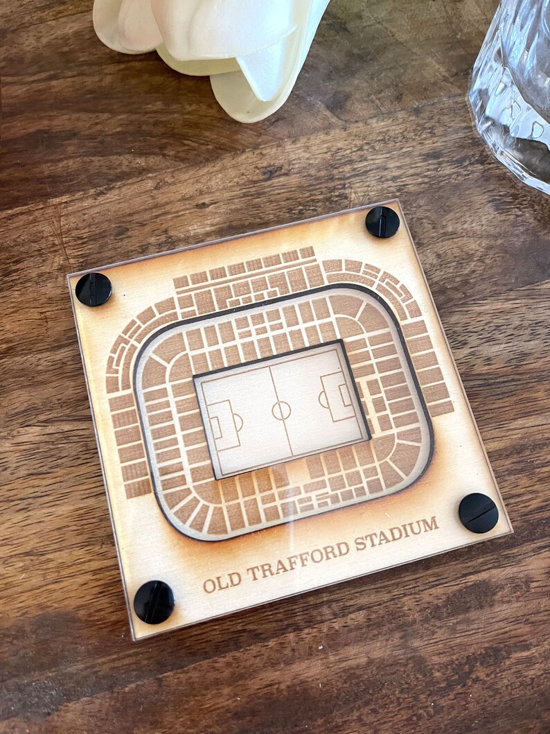 Manchester United Layered Coaster set of 2 3D Wood Coaster - Etsy