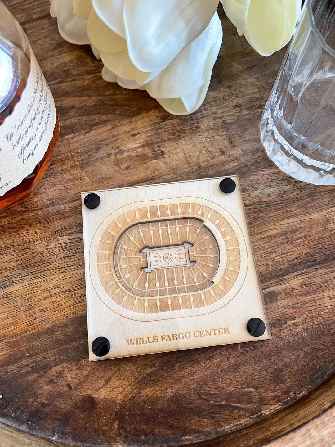 Philadelphia 76ers Layered Coaster set of 2, 3D Wood Coaster, Sports ...
