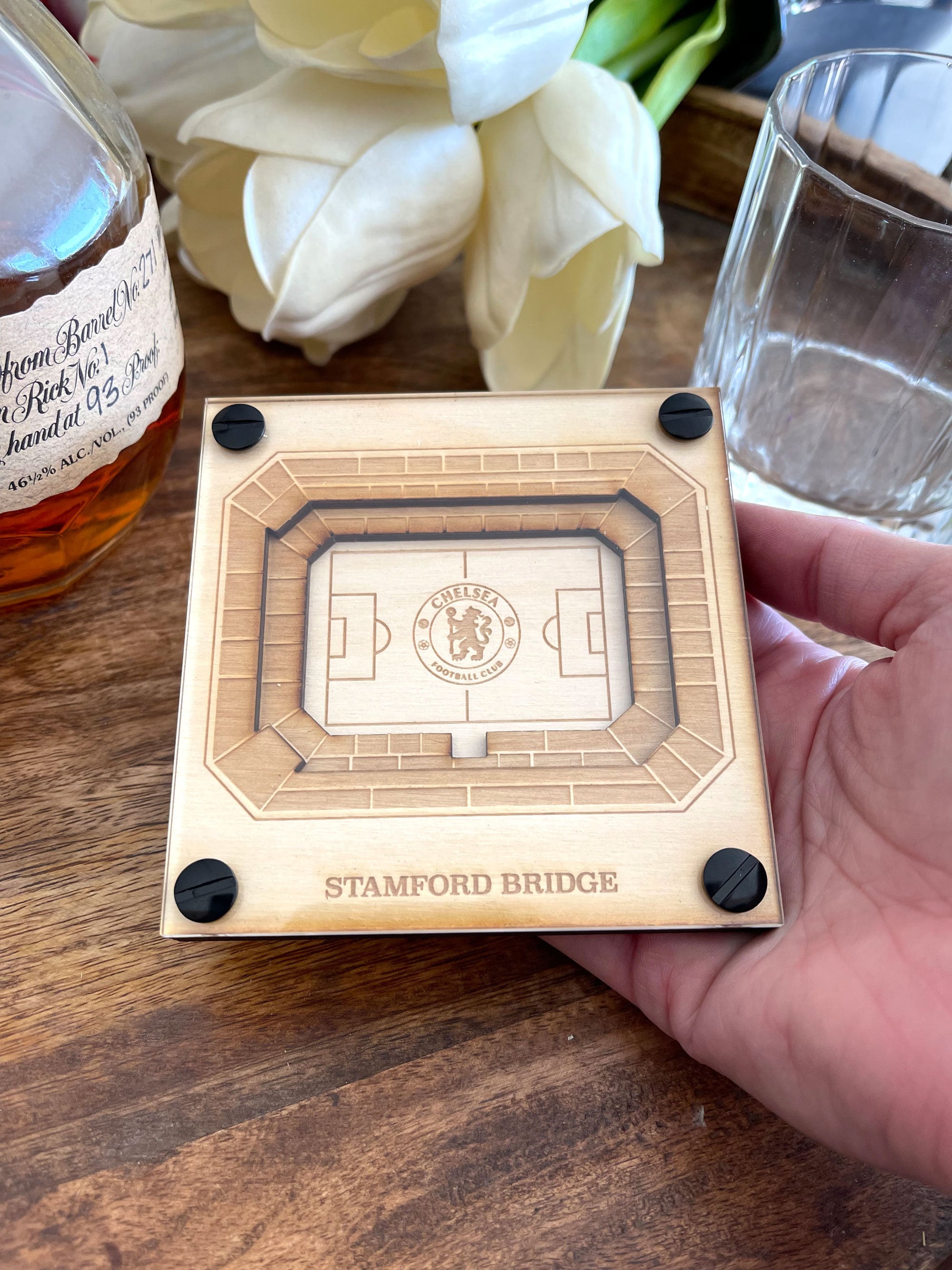 Chelsea FC Layered Coaster set of 2 3D Wood Coaster Sports - Etsy