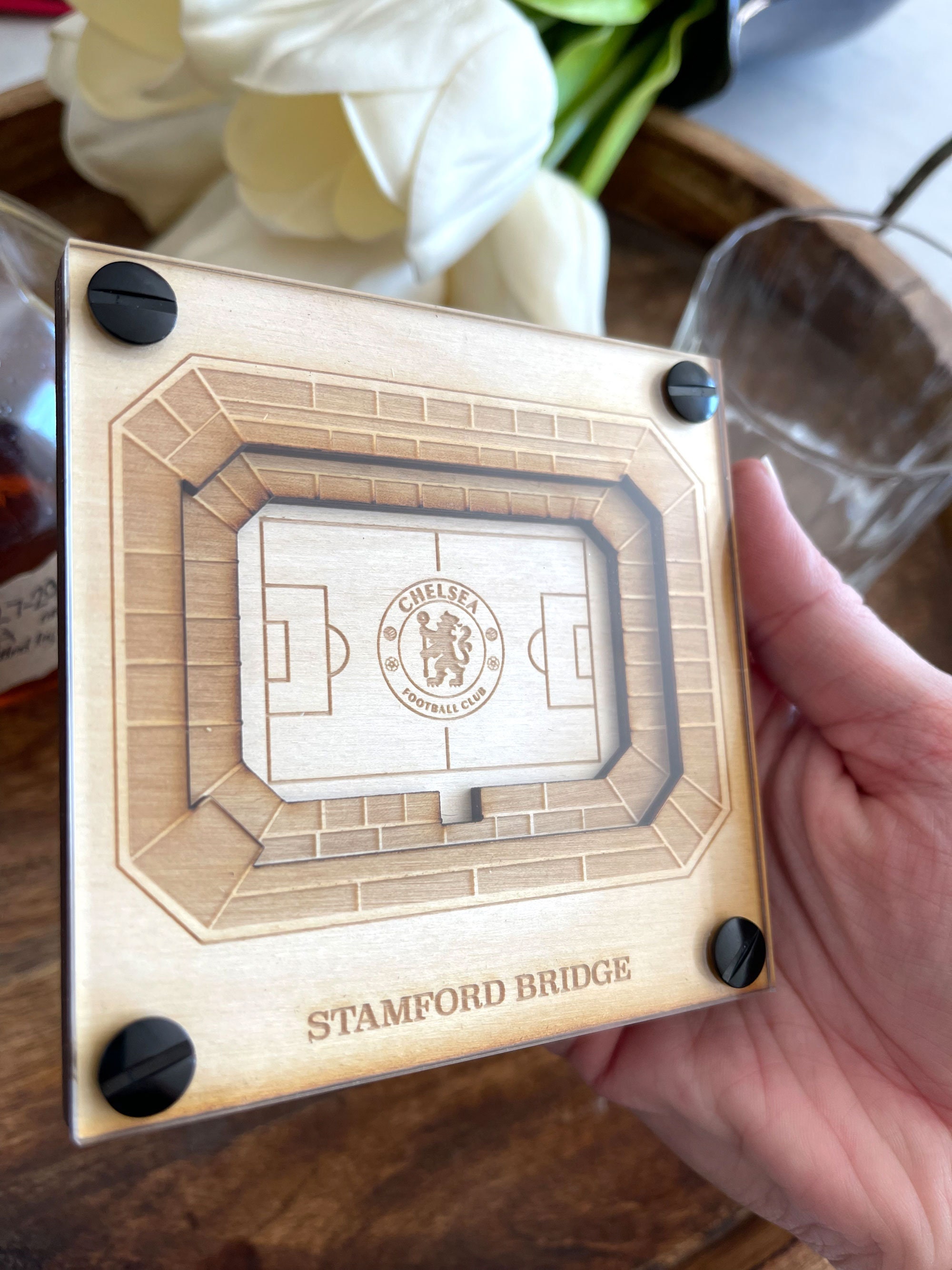 Chelsea FC Layered Coaster set of 2 3D Wood Coaster Sports - Etsy