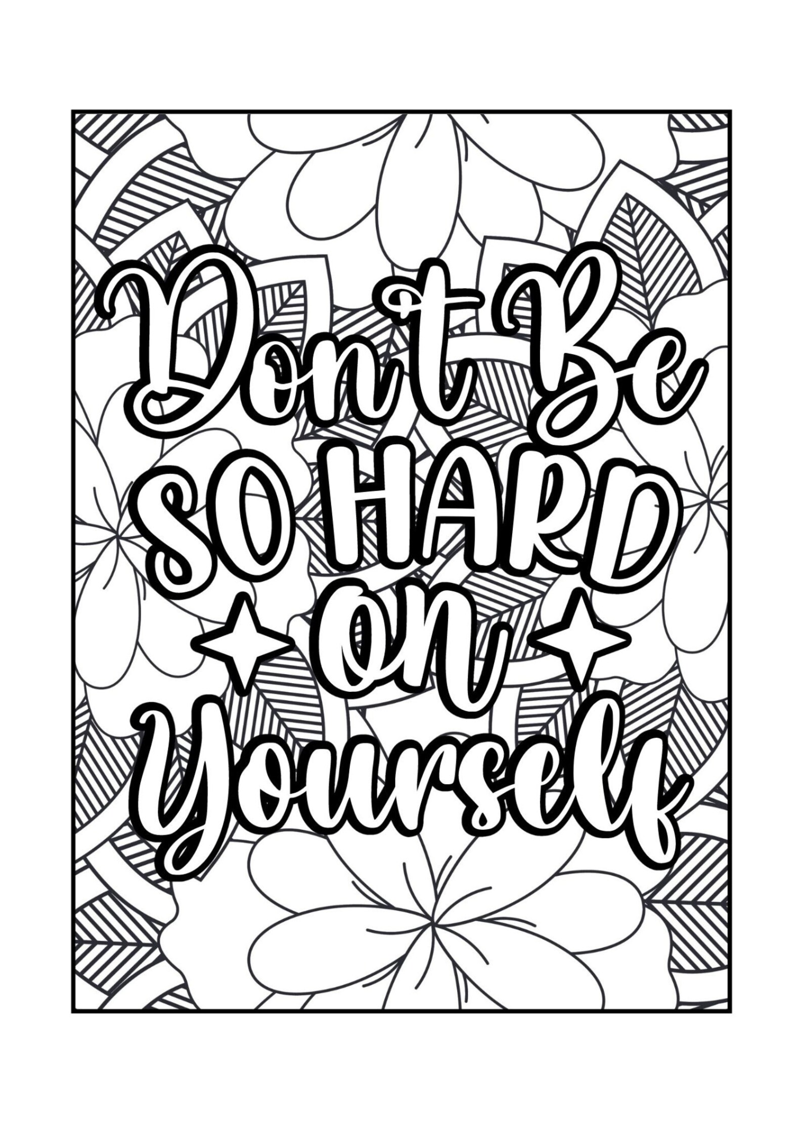 Printable Coloring Pages for Mental Health and Relaxation - Etsy