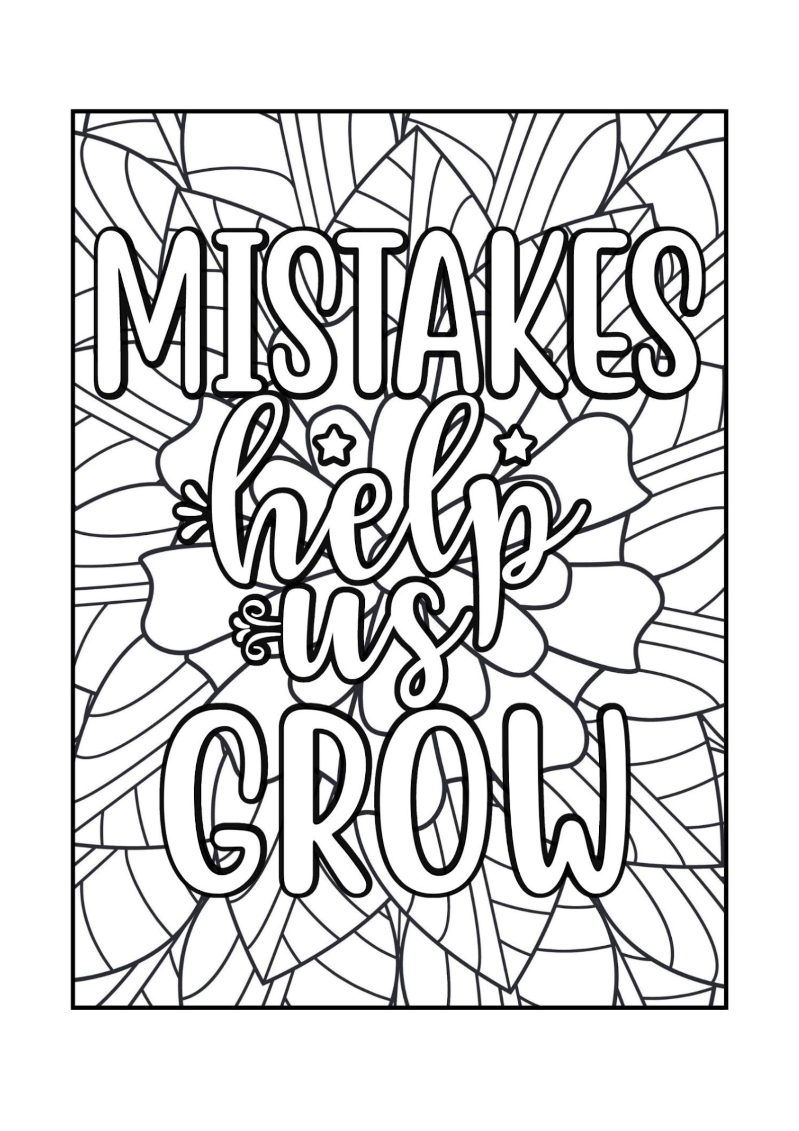 Printable Coloring Pages for Mental Health and Relaxation - Etsy