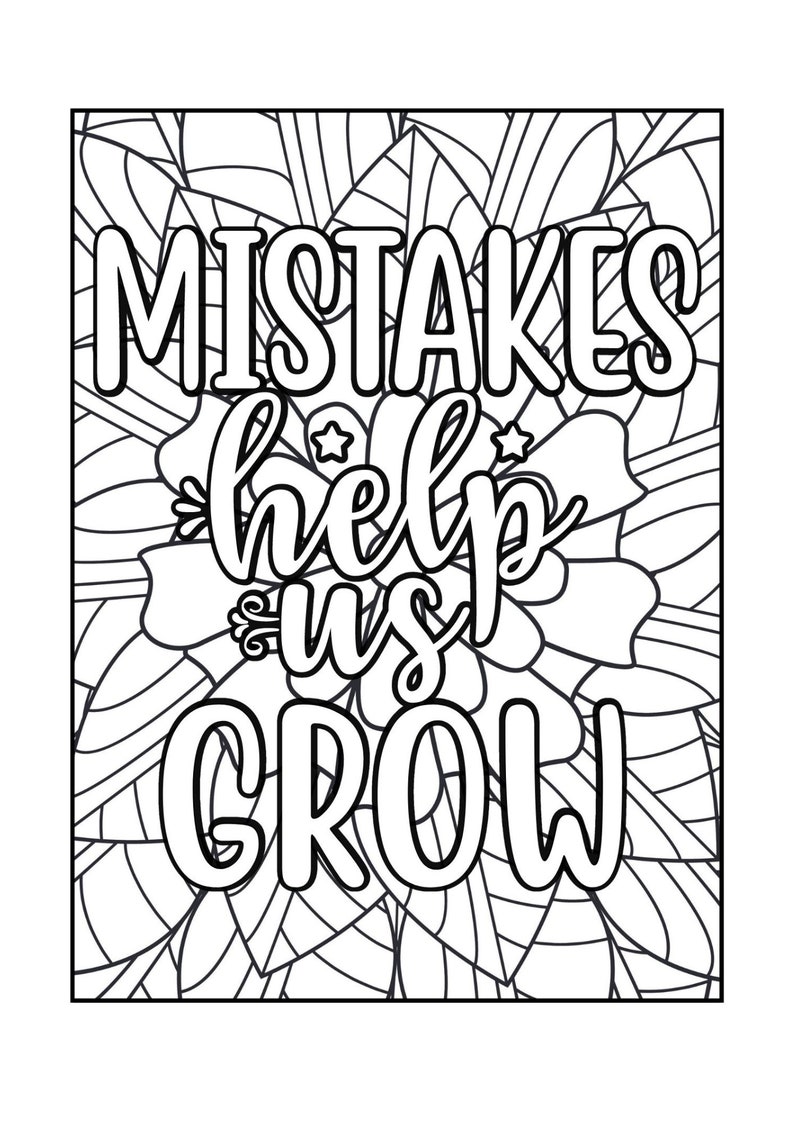 Printable Coloring Pages for Mental Health and Relaxation - Etsy
