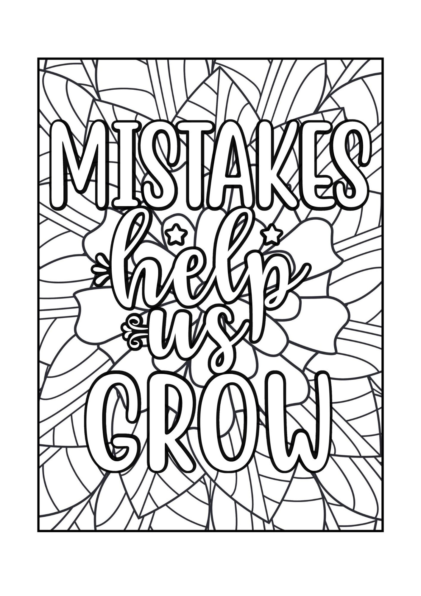 Printable Coloring Pages for Mental Health and Relaxation - Etsy