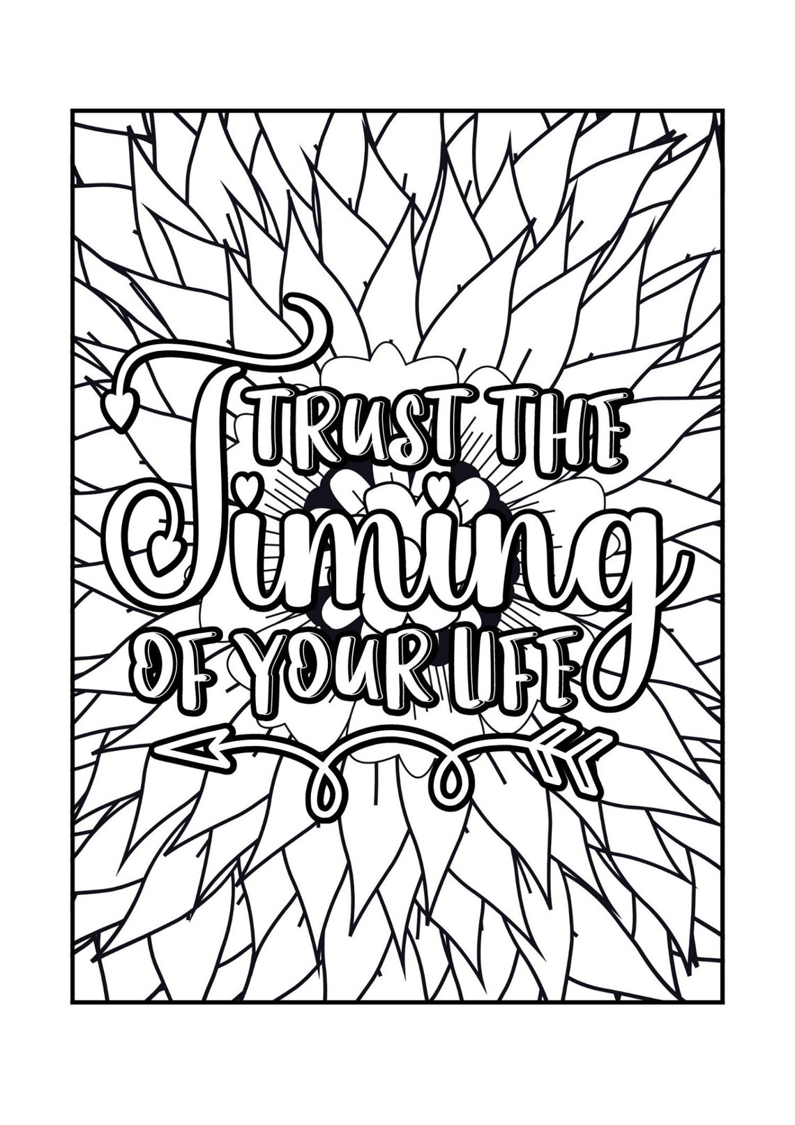 Printable Coloring Pages for Mental Health and Relaxation - Etsy