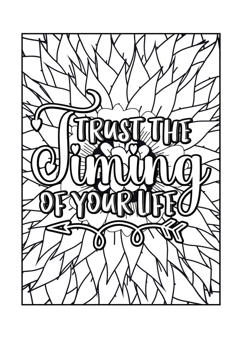 Printable Coloring Pages for Mental Health and Relaxation - Etsy
