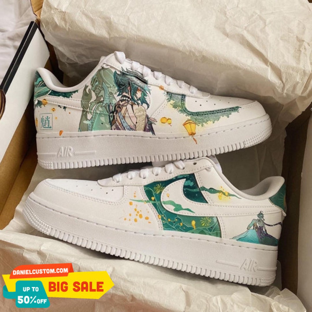Genshin Impact Gorou X Kazuha Air Force 1 Custom Hand - Etsy