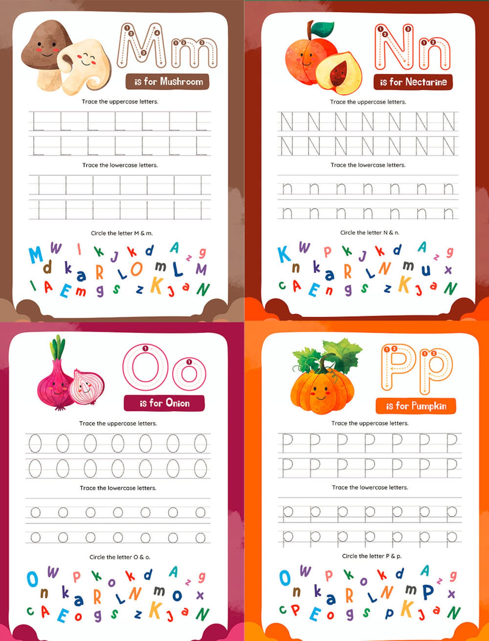 Letter Tracing Interactive Learning Activities Alphabet Practice ...