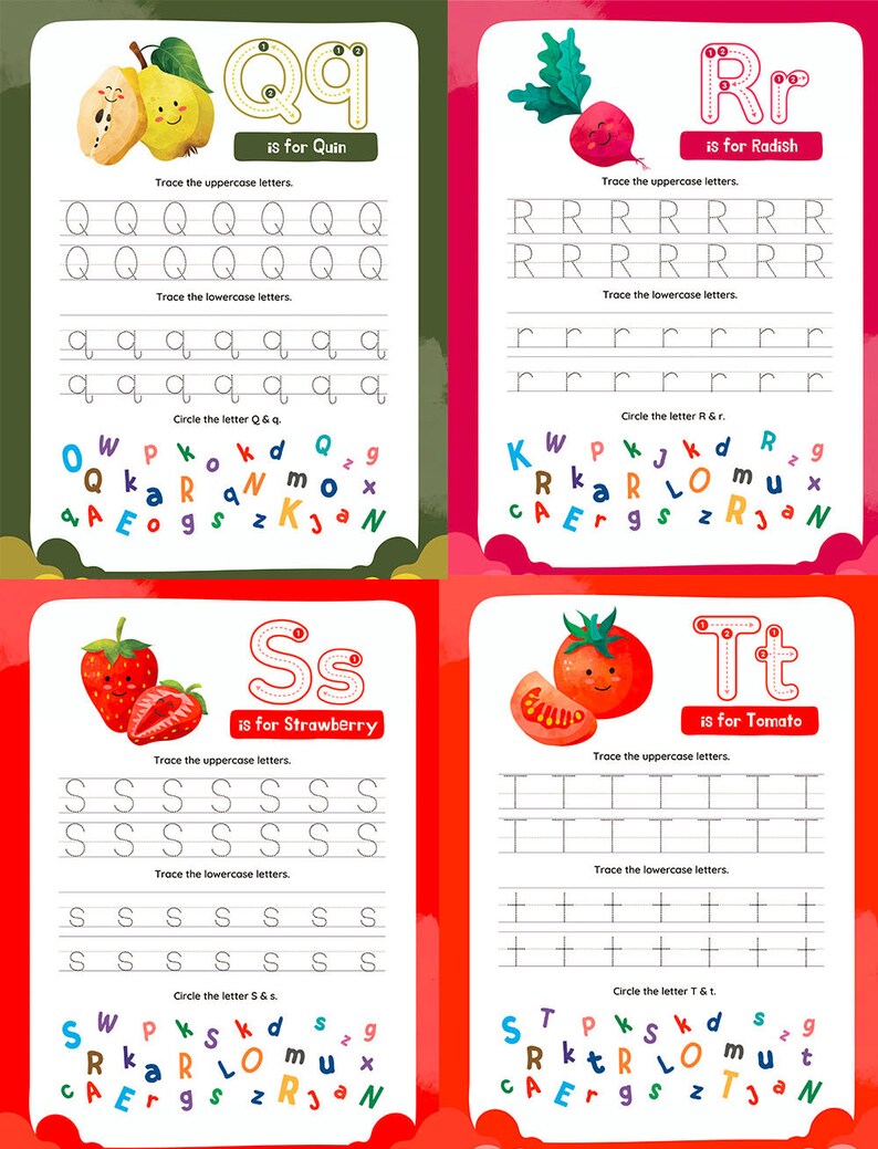 Letter Tracing Interactive Learning Activities Alphabet Practice ...