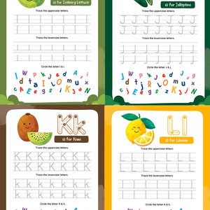 Letter Tracing Interactive Learning Activities Alphabet Practice ...