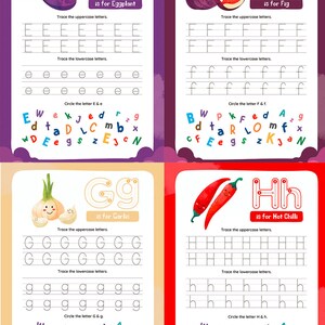Letter Tracing Interactive Learning Activities Alphabet Practice ...
