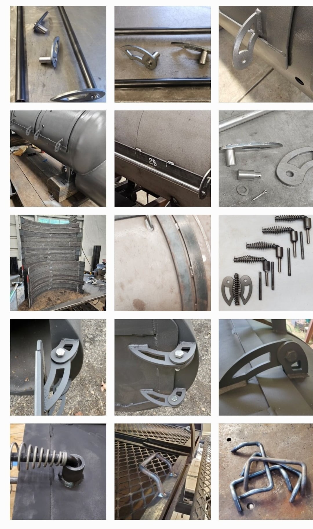 24" Free Spin Handle Smoker Hardware Kit With a ###FREE FIREBOX LATCH ...