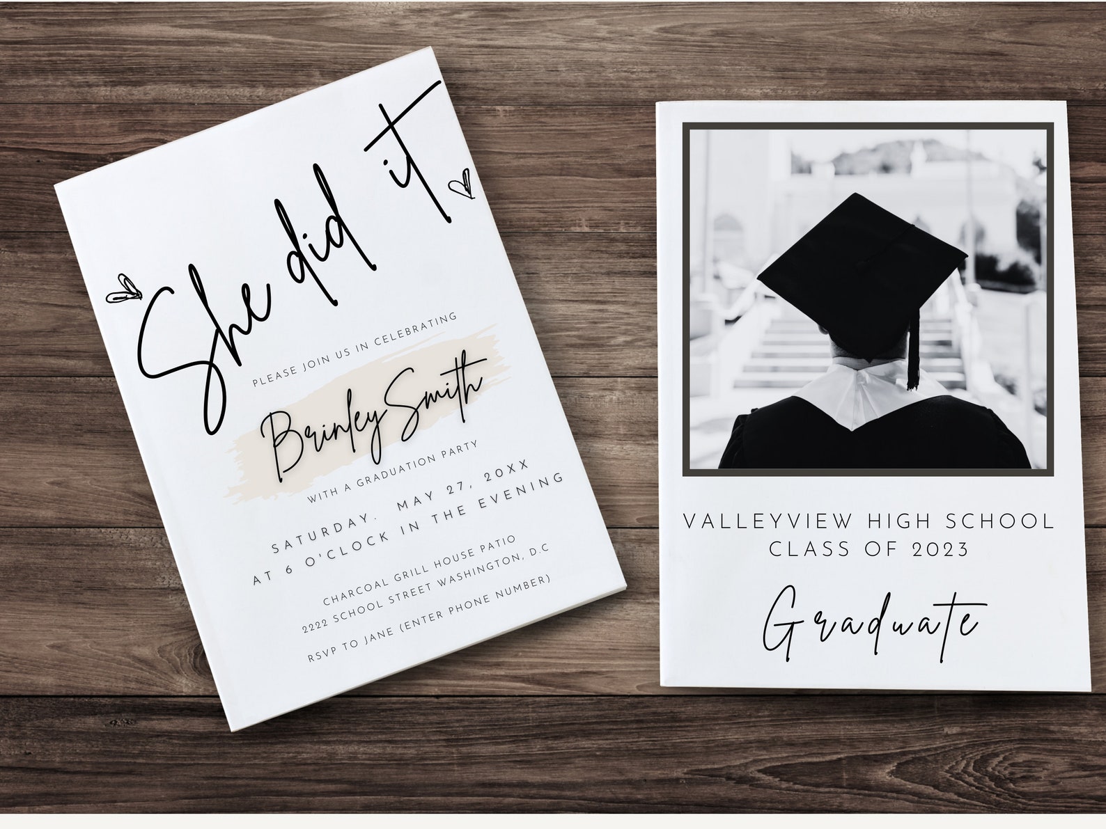 Minimalist Graduation Invitation 2023 ! - Etsy