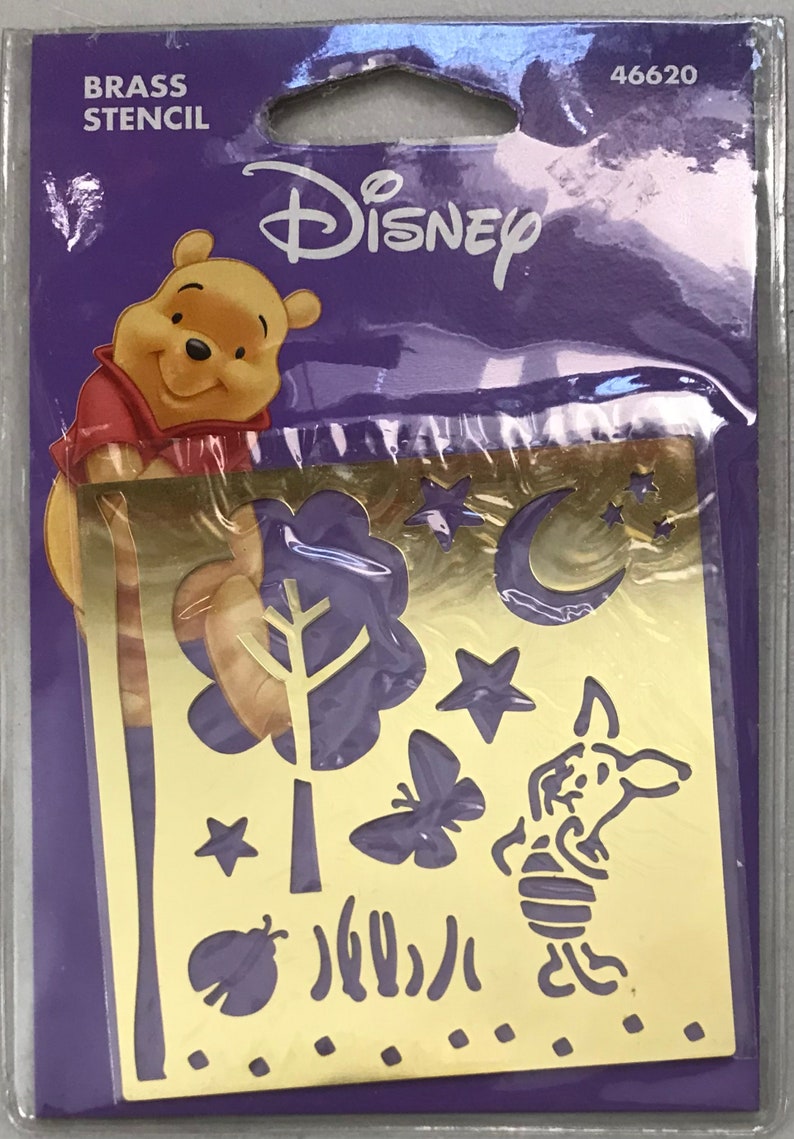 Disney Brass Stencils 2003 Piglet Pluto Princess Aurora Sleeping Beauty ...