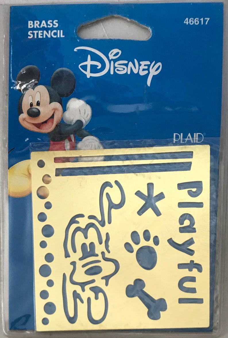 Disney Brass Stencils 2003 Piglet Pluto Princess Aurora Sleeping Beauty ...