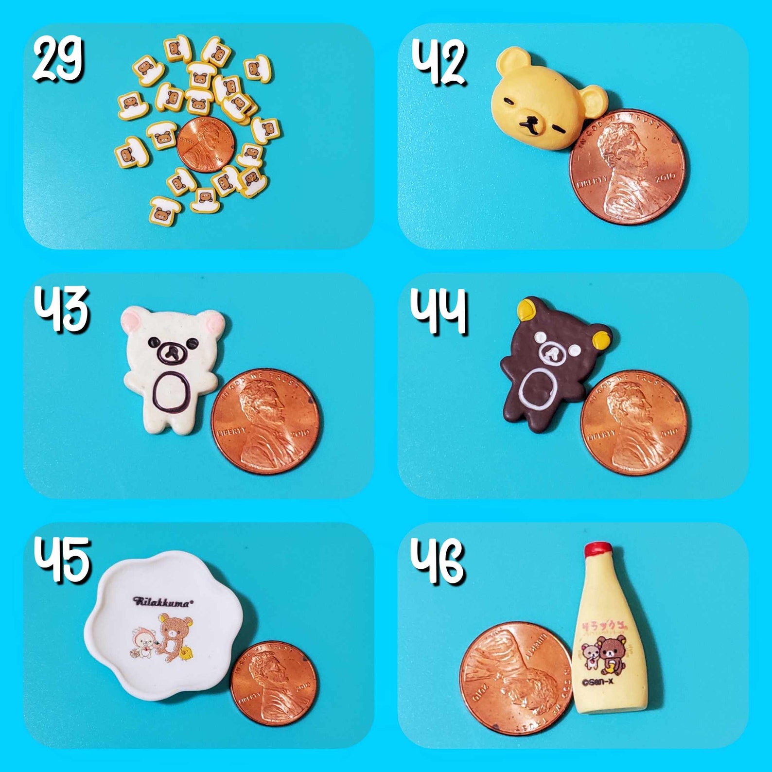 Rilakkuma Miniature Foods - Etsy