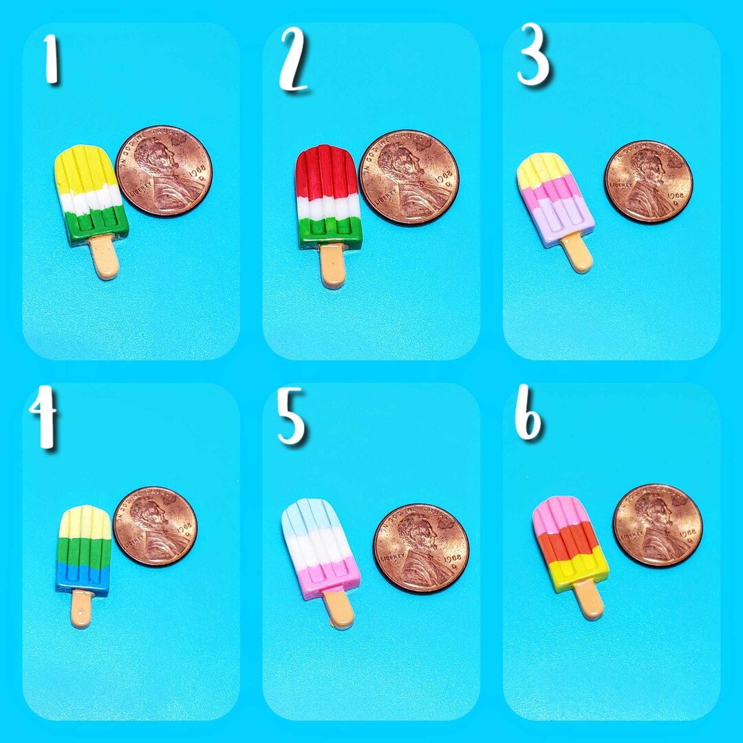 Miniature Popsicles & Ice Cream - Etsy