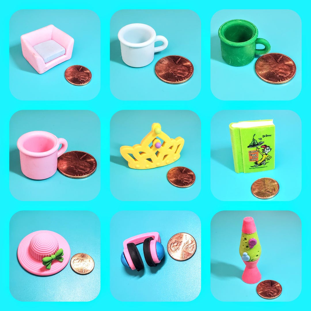 Erasers Mini Things - Etsy