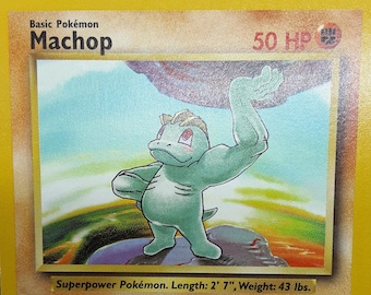 Machop Card | Etsy