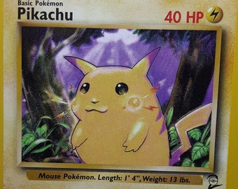 1995 Pikachu Card - Etsy