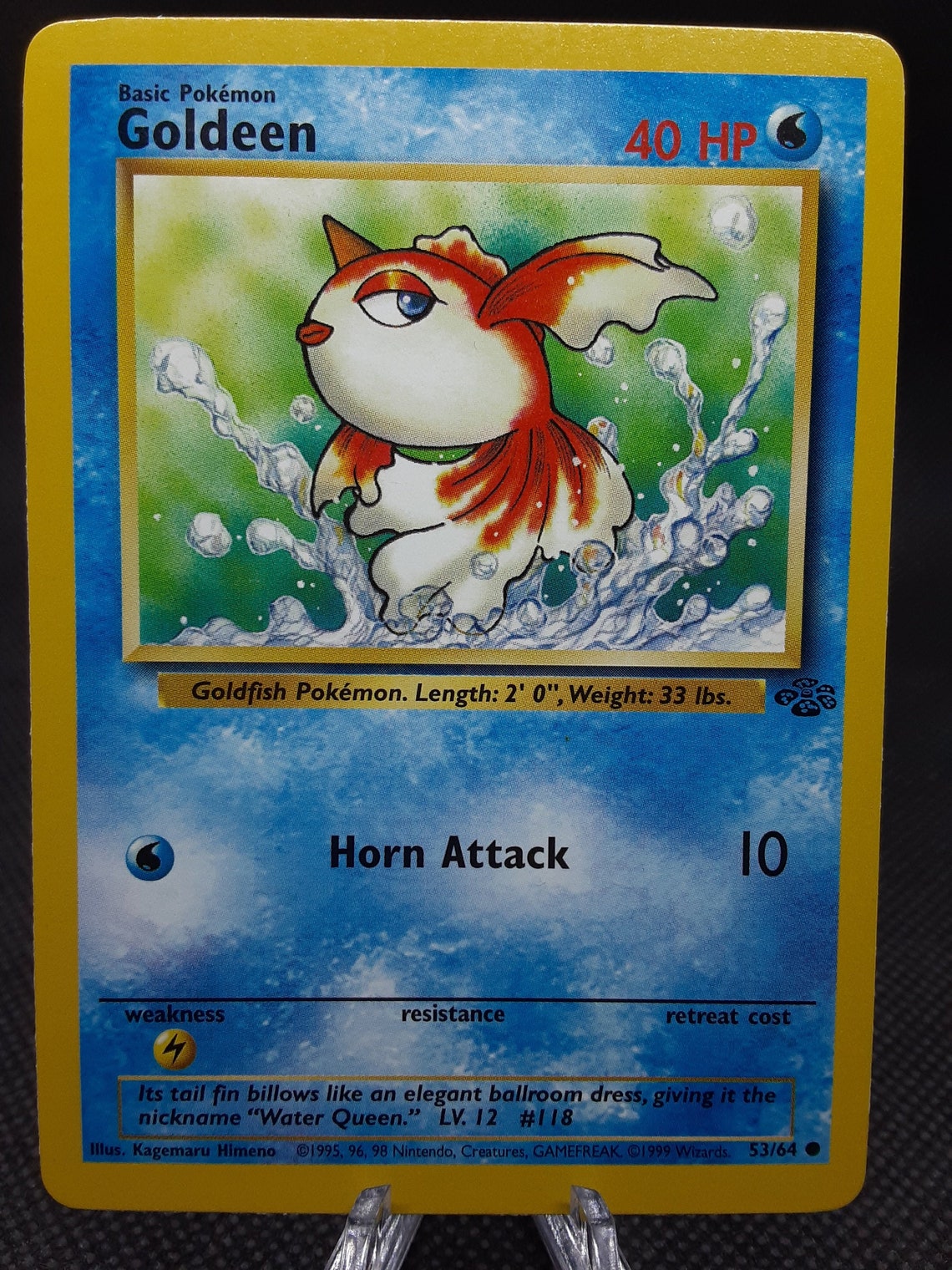 Pokemon Goldeen 53/64 card 1995 | Etsy