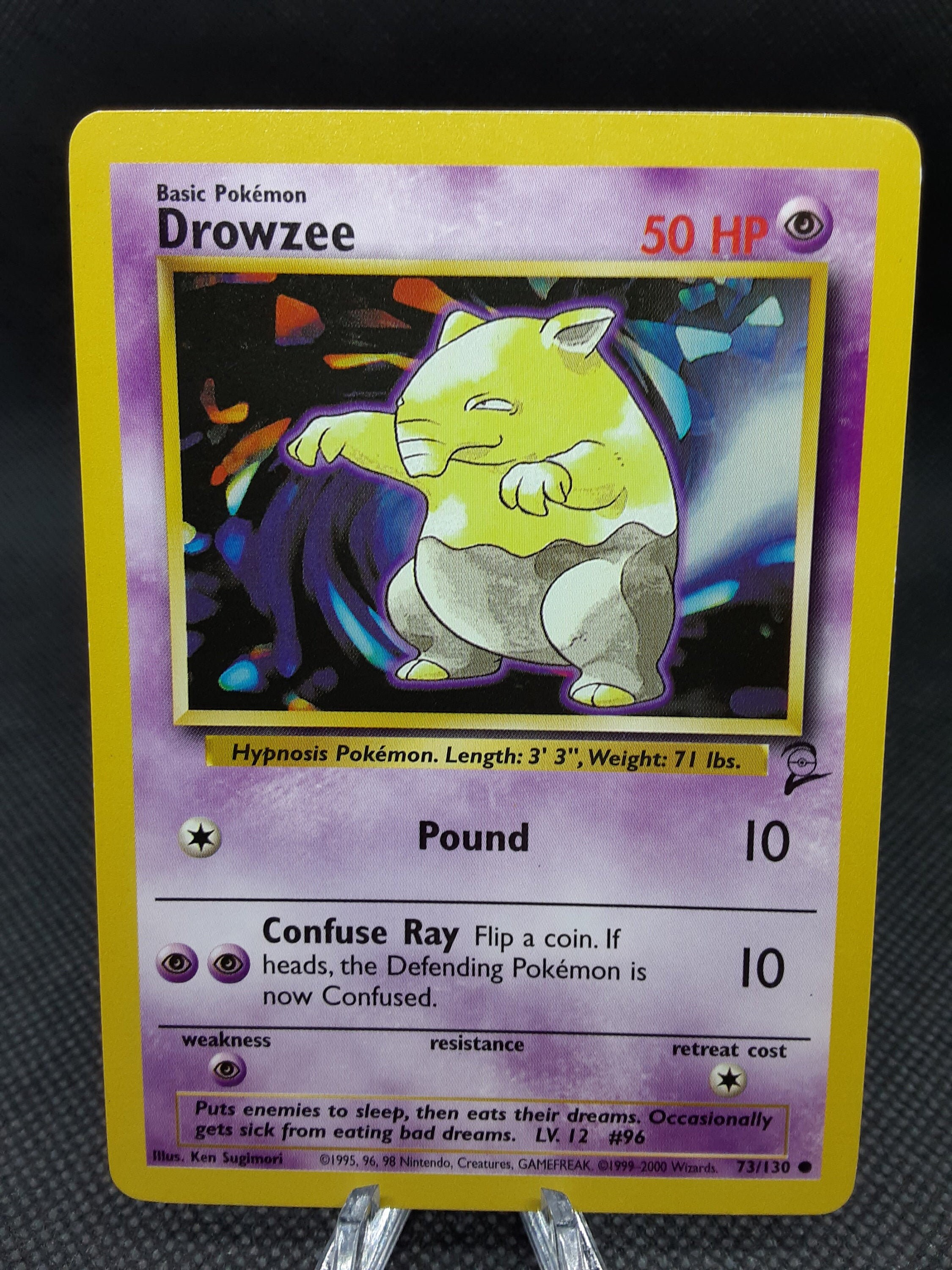 Pokemon Drowzee 73/130 card 1995 | Etsy