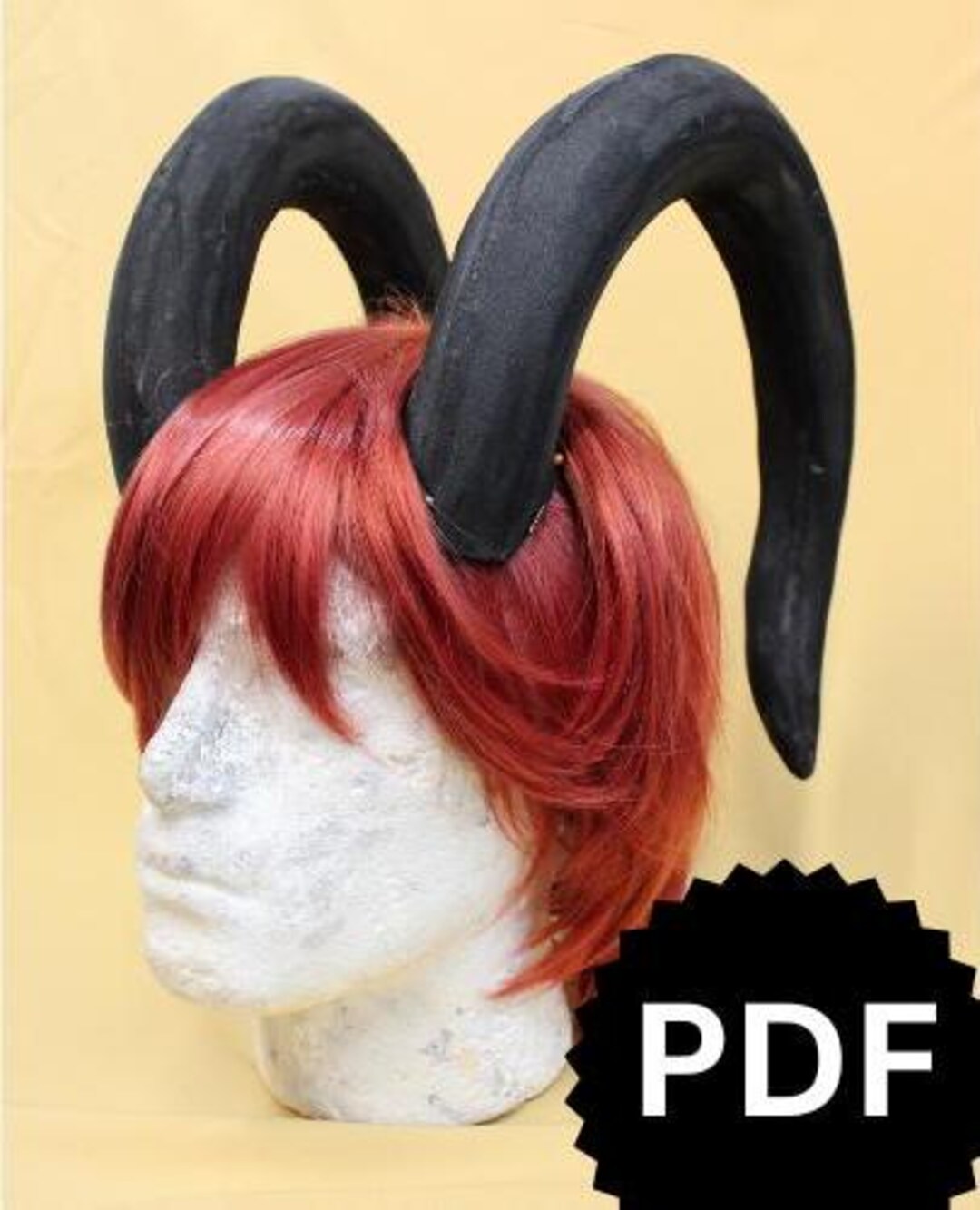 DIY Queen PDF Digital File Dragon Horns Demon Larping Fantasy Cosplay ...
