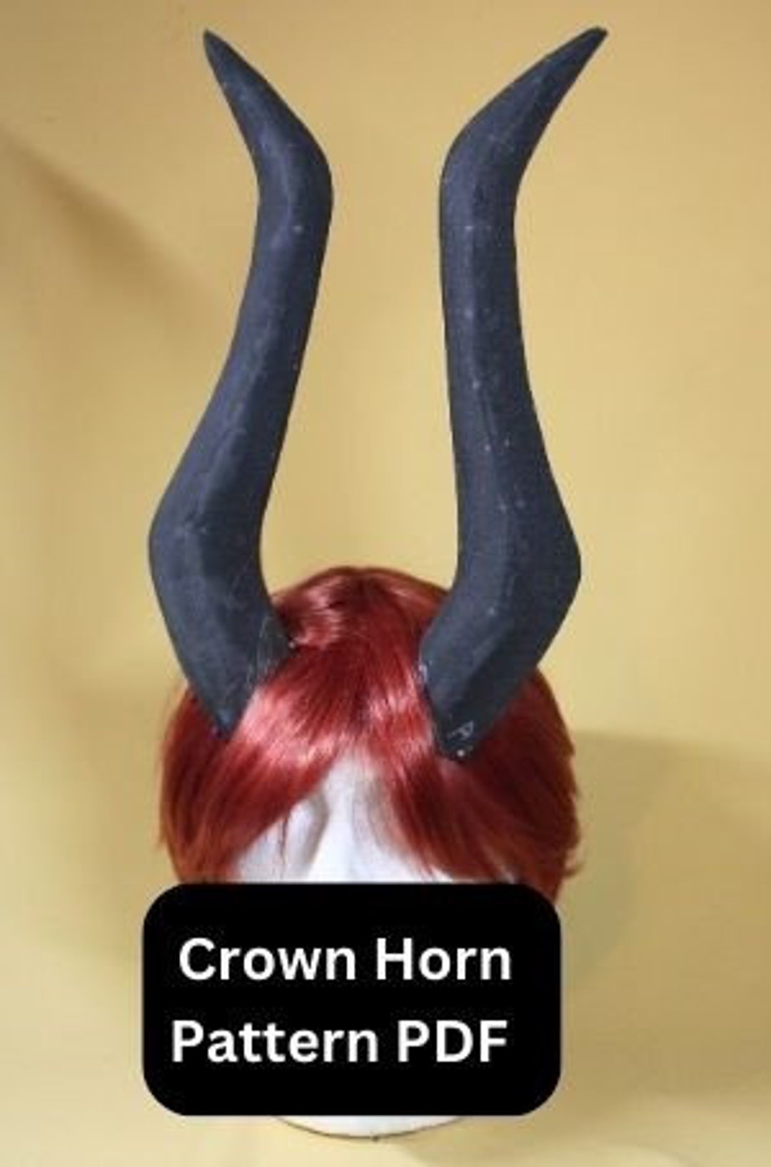 DIY Crown PDF Cosplay Digital File Larping Fantasy Cosplay Boss Demon Dragon Hazbin Template ...