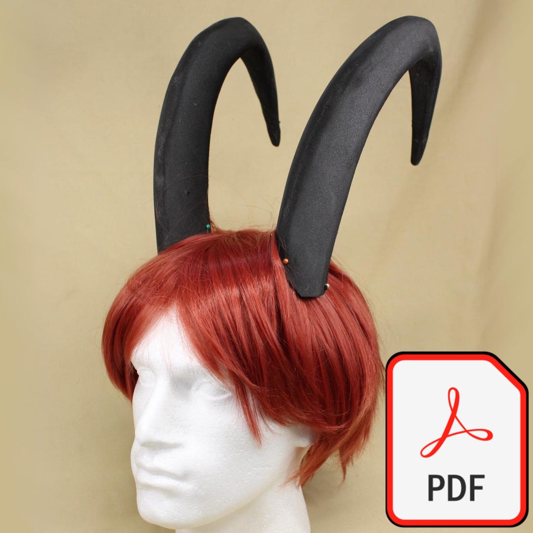 DIY Oryx Dragon Horns Template, Cosplay Fawn Pattern (PDF) - Etsy