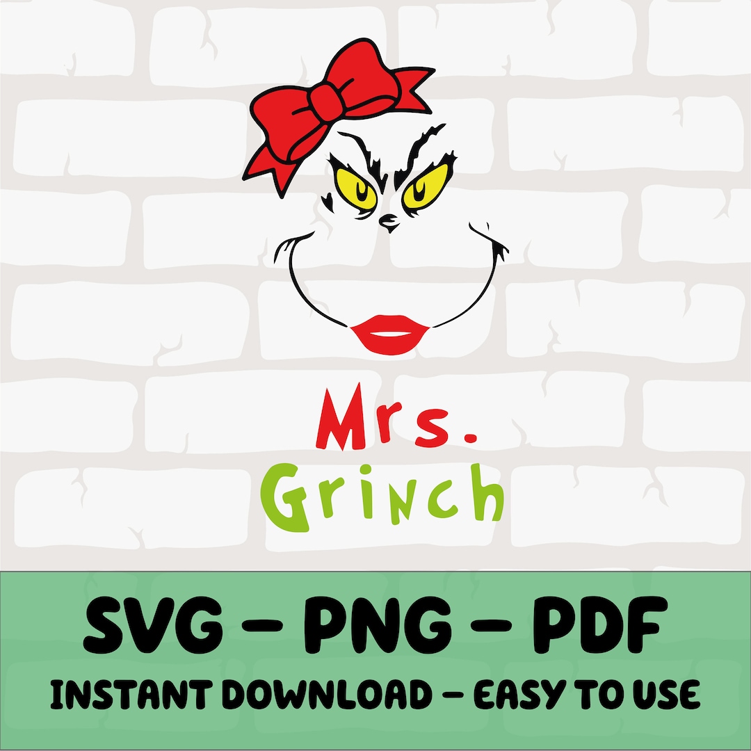 Mrs. Grinch SVG Instant Download DIY Crafts Grinch Hand Svg - Etsy Canada