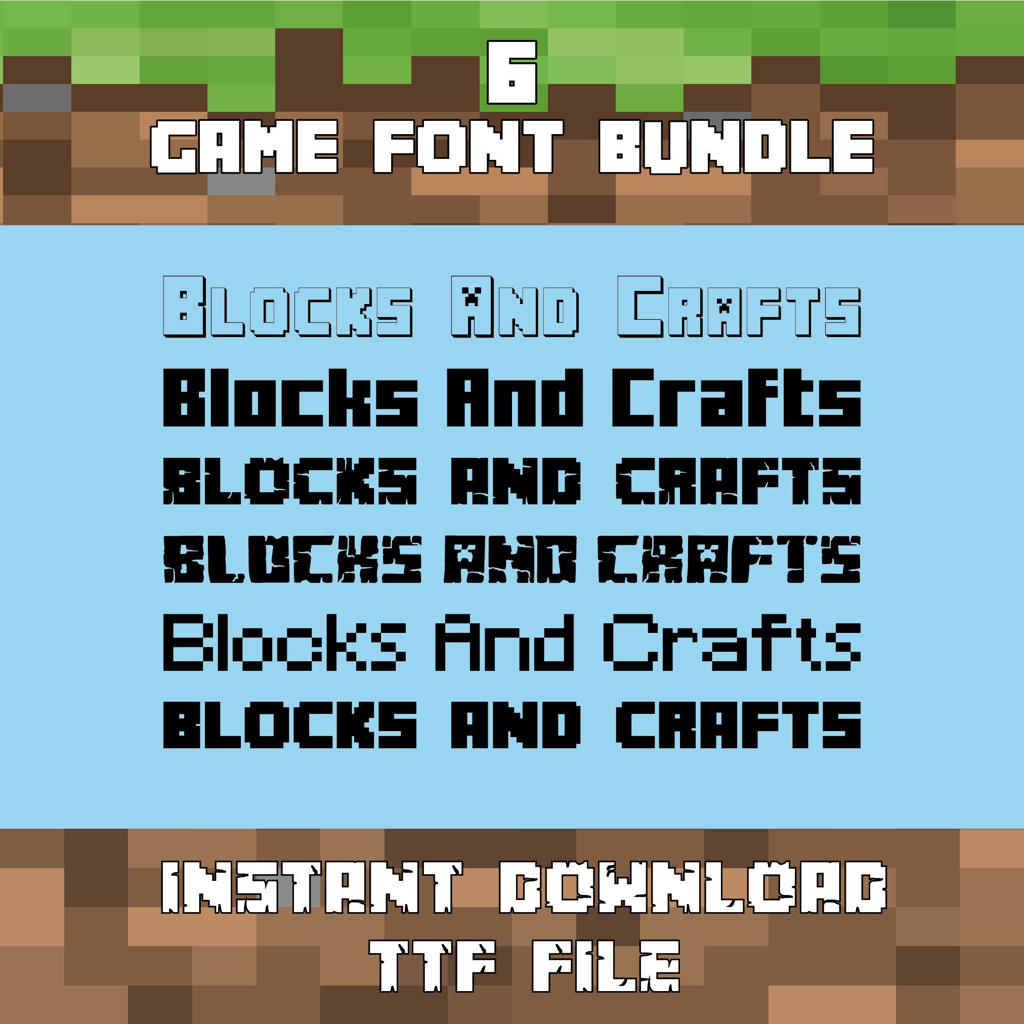 Pixel Game Fonts Bundle Gamer Fonts Pixelcraft Font Game - Etsy
