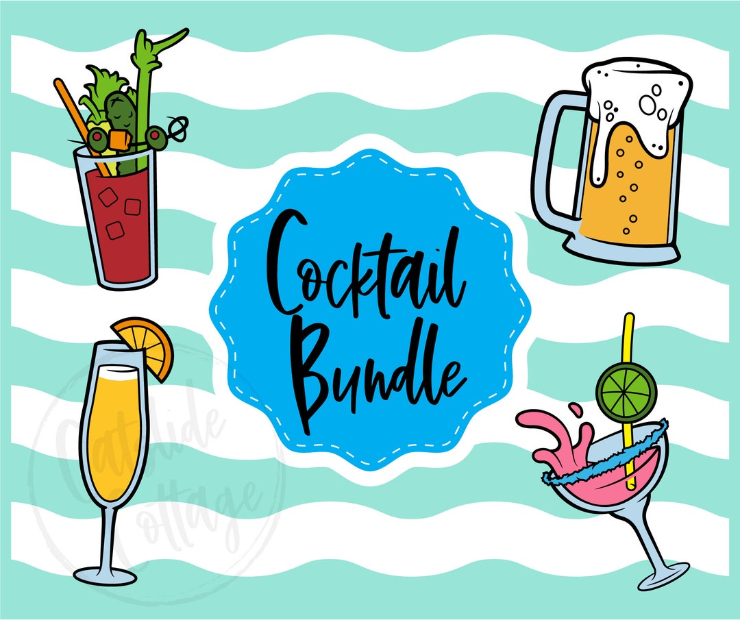 Mixed Drink Cocktail Bundle - Digital SVG Cut File - Party - Etsy