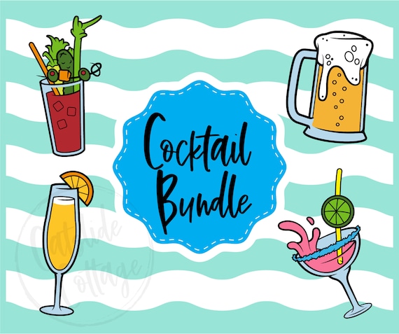 Mixed Drink Cocktail Bundle Digital SVG Cut File Party - Etsy