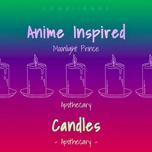 Anime Inspired Candles | Anime Candles | Custom Anime Candles ...