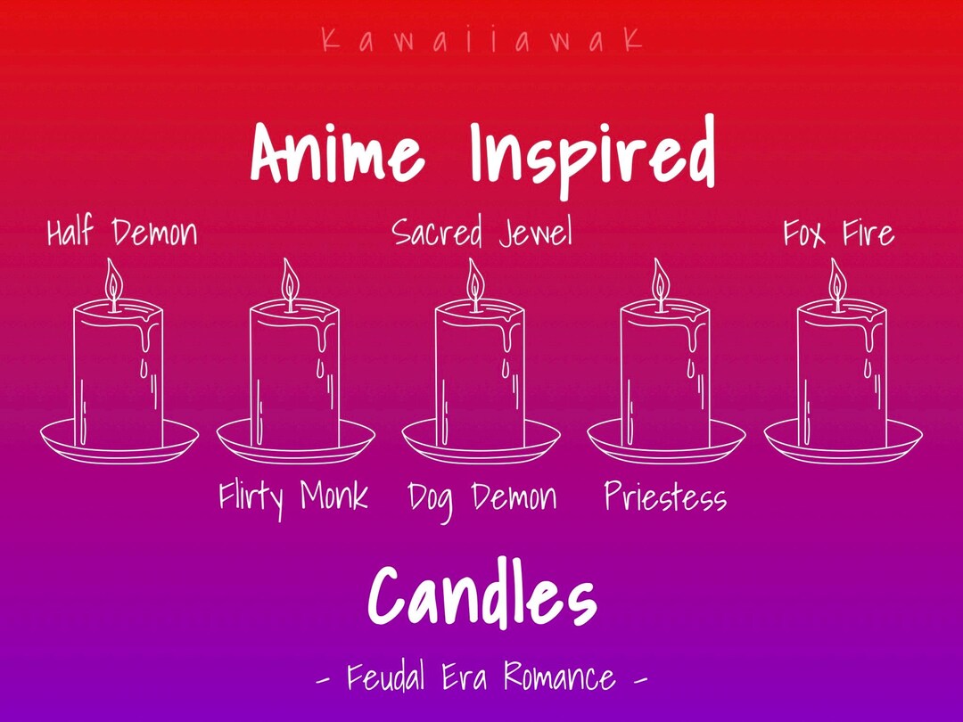 Anime Inspired Candles | Anime Candles | Custom Anime Candles ...