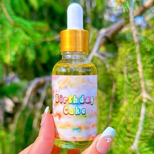 Birthdaycake Body Oil Custom Body Oil Custom Shimmer Oil Glitter Body ...