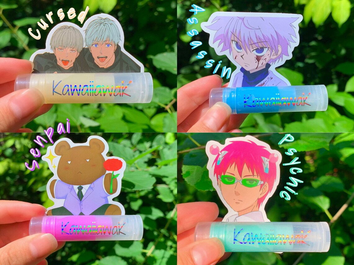 Anime Inspired Lip Balm Anime Inspired Chapstick Hydrating - Etsy