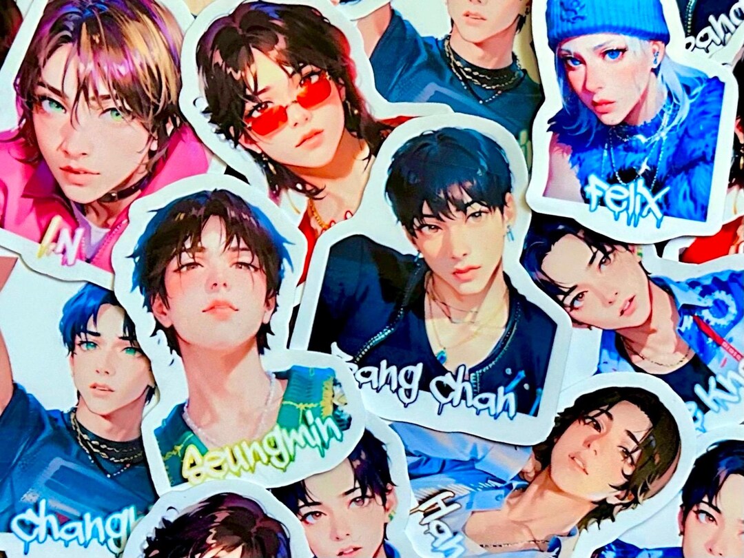 S•k•z•ate•stickers | Kpop Stickers | Kpop Inspired Stickers | Water ...