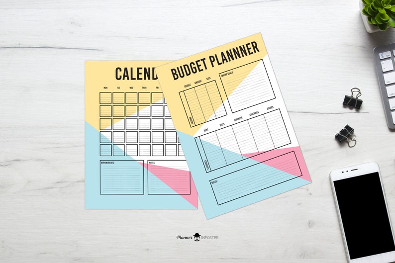 Retro Daily Planner Instant Download Retro Daily Planner - Etsy