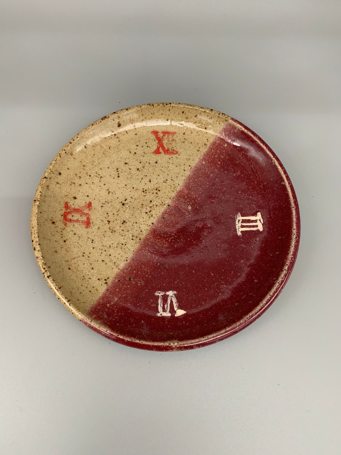 Small Ceramic Plates Decor Jewelry Dish Key Dish Half - Etsy