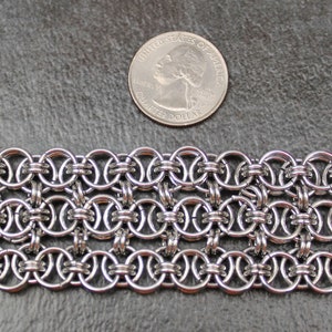 Elegant Helm Weave Chain Maille Bracelet Handcrafted Chainmail Jewelry ...