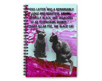 Cats and Gothic Dolls Spiral Notebook Ruled Line, Personal Notebook ...