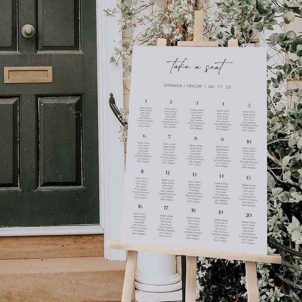 Graduation Seating Chart - Etsy