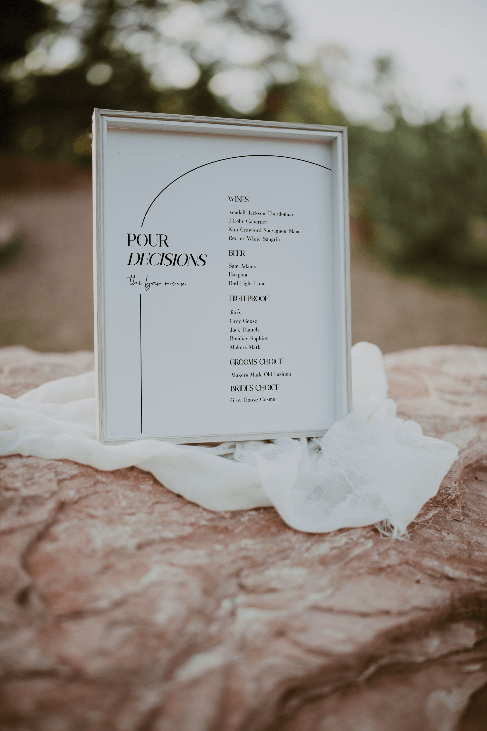 Pour Decisions Bar Menu Editable Template | DUST | Modern Bar Menu ...