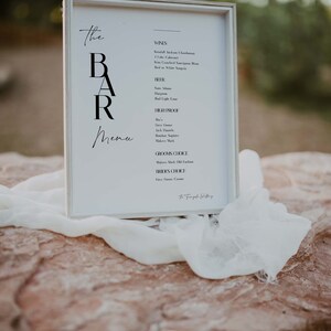 Modern Cool Bar Menu Template for Any Event Professional Business ...