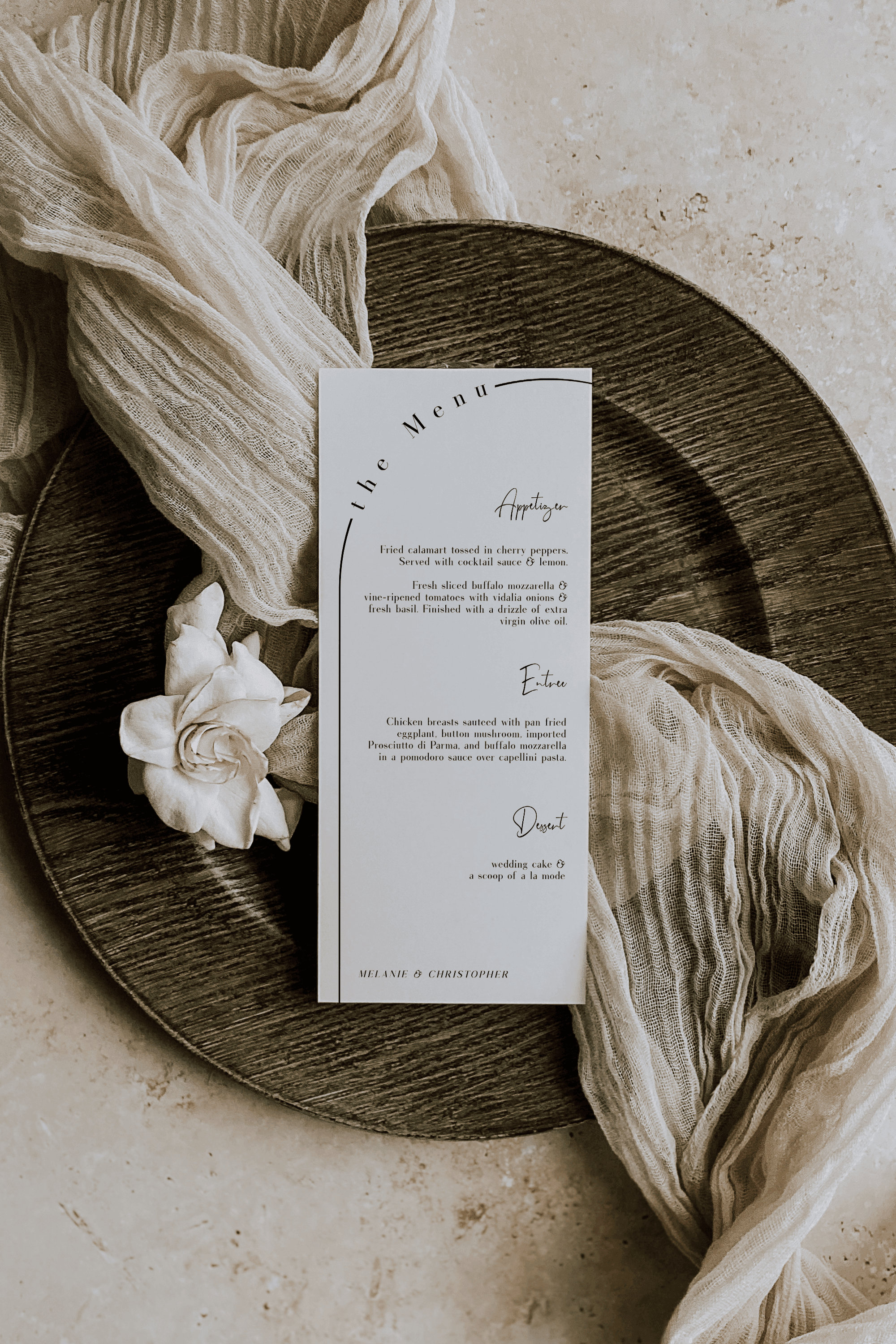 Modern Dinner Menu Editable Template | DUST | Modern Minimalist ...