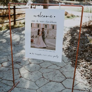 Wedding Welcome Sign Happily Ever After We Eloped Elopement Celebration ...