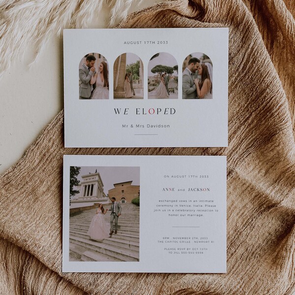 Elopement Invitation - Etsy