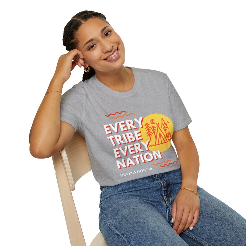 Every Tribe Every Nation Unisex Softstyle T-shirt, Christian Birthday ...