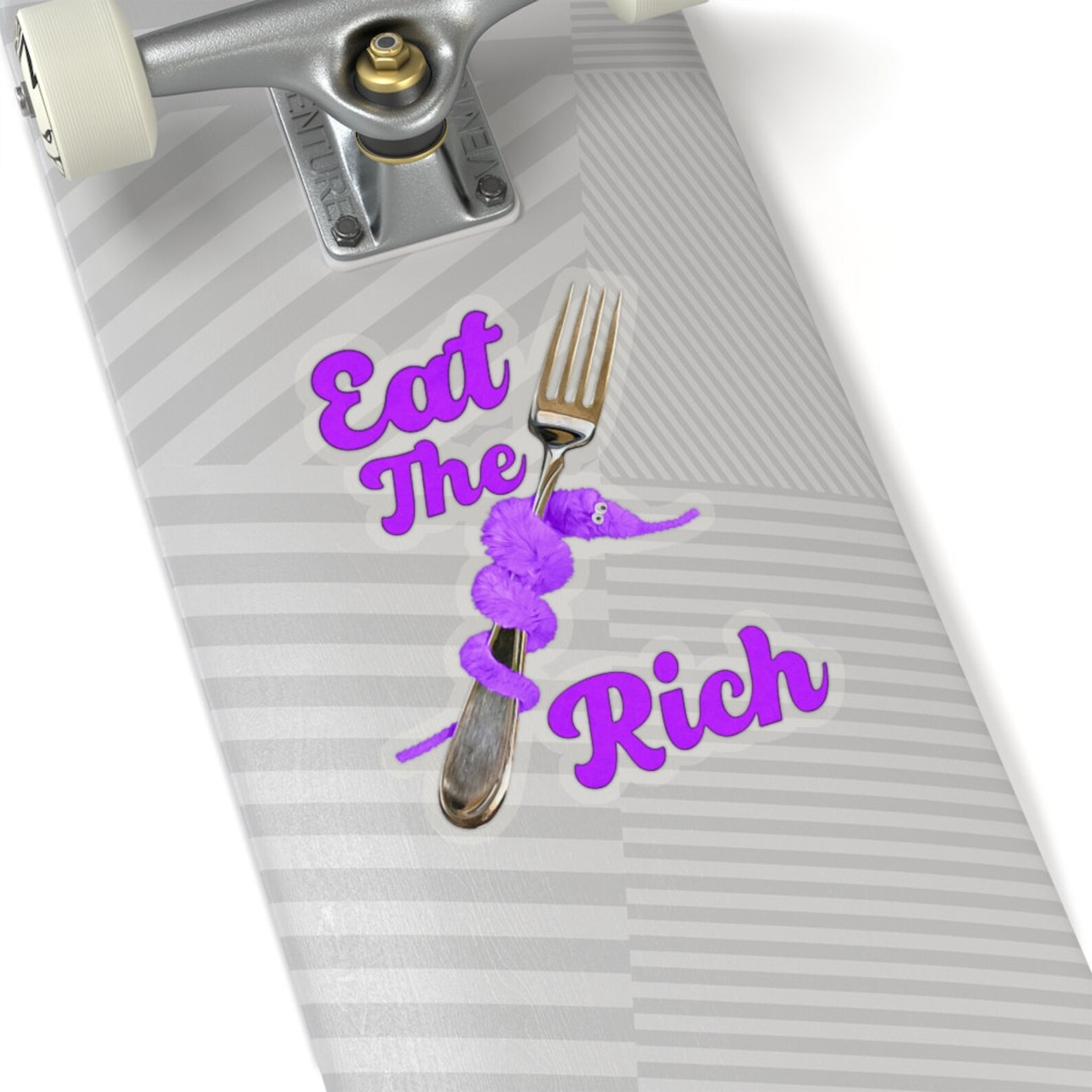 Worm on a String Cursed Sticker ~ Eat the Rich ~ Purple ~ Four Sizes ...